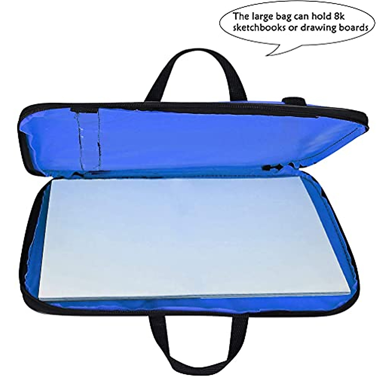 A3 Art Portfolio Case Drawing Board Bag for Kids Portable Waterproof Art Carry Backpack for Painting Sketch Artist Student Storage Tote Bag for Palette Paints Brushes Pencils