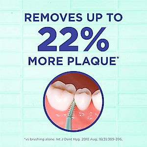 GUM Soft-Picks Advanced, Easy to Use Dental Picks for Teeth Cleaning and Gum Health, Disposable Interdental Brushes with Convenient Carry Case, Dentist Recommended Dental Picks, 90ct