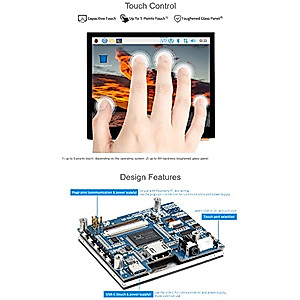 Waveshare 3.5inch HDMI LCD, Compatible with Raspberry Pi 5/4B/3B/Zero/Zero W/Zero 2W/Pico/Pico W/Pico WH, Capacitive Touch IPS LCD Display, 640×480, Audio Jack