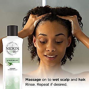 Nioxin Scalp Relief System Kit for Sensitive, Dry & Itchy Scalp, Paraben & Sulfate Free