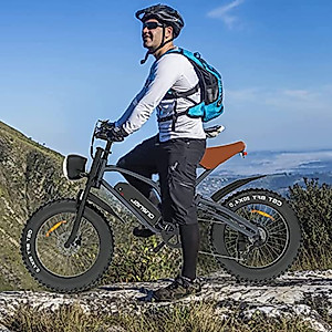 JANSNO Electric Bike 20" x 4.0 Electric Bike for Adults with 750W Brushless Motor, 48V 14Ah Removable Battery, 7-Speed Transmission UL Certified