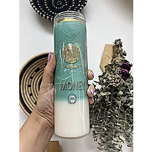 Money Drawing Prayer Coconut Spell Candle | Prosperity, Abundance, Cash Flow Boost, Financial Security, | Wiccan, Pagan, Hoodoo, Magick Rituals