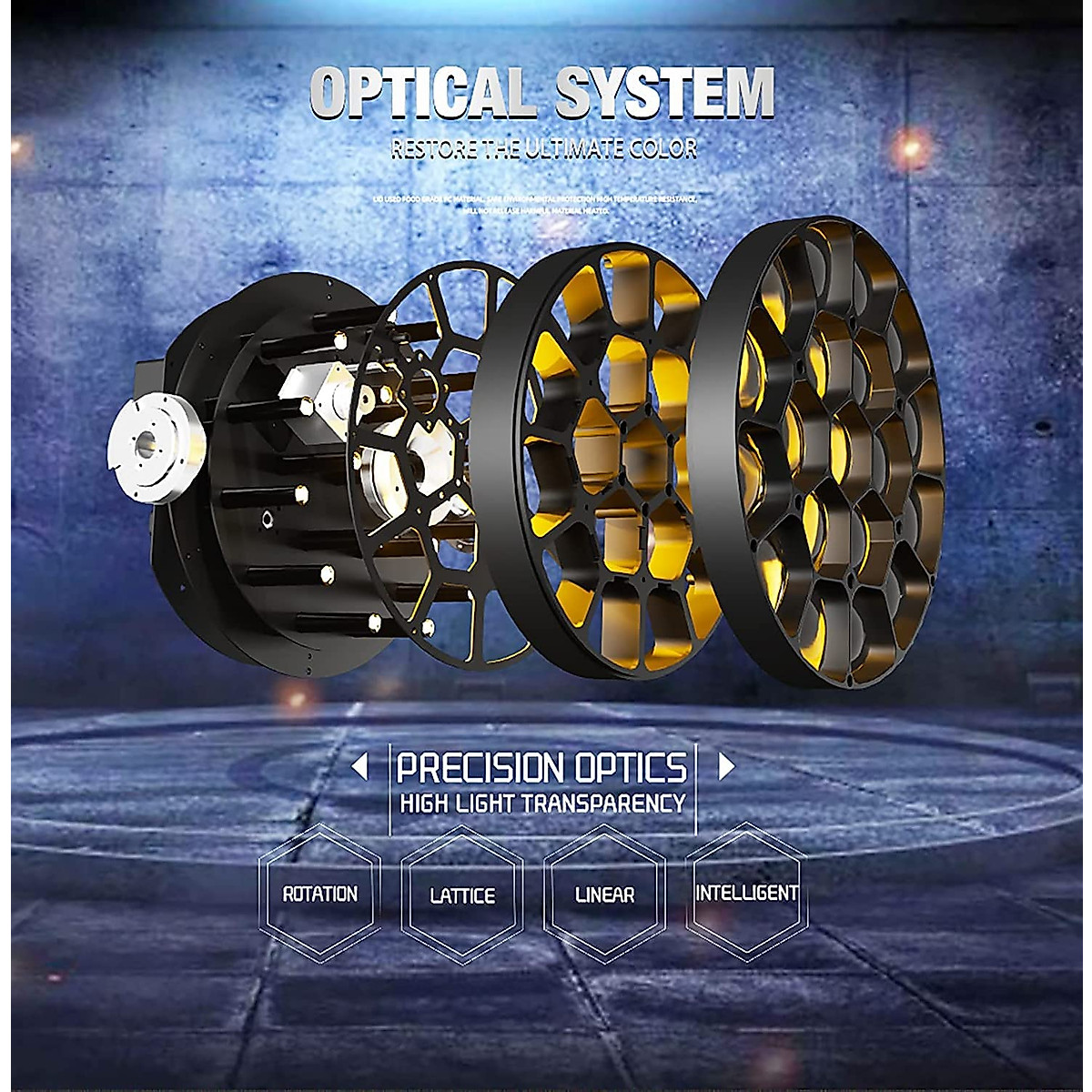 SHEHDS Moving Head Lights LED 19X20W Beam/Wash/Zoom/Dazzle/Strobe Effect RGBW 4in1 Big Bee Eye Stage Lights 4-45°Beam Angle CTO Mode DMX Control Professional DJ Lights for Christmas Club Wedding