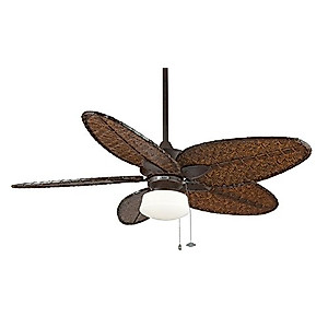 Fanimation Windpointe - 22 inch - Rust with Antique Narrow Oval Blades with Pull-Chain - FP7500RS