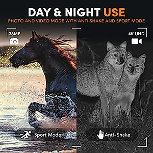 GTHUNDER Night Vision Binoculars - 4K Rechargeable Infrared Digital Night Vision Goggles with Distant Night Visible Range - 32GB TF Card for Media Storage—Perfect for Adventure and Surveillance