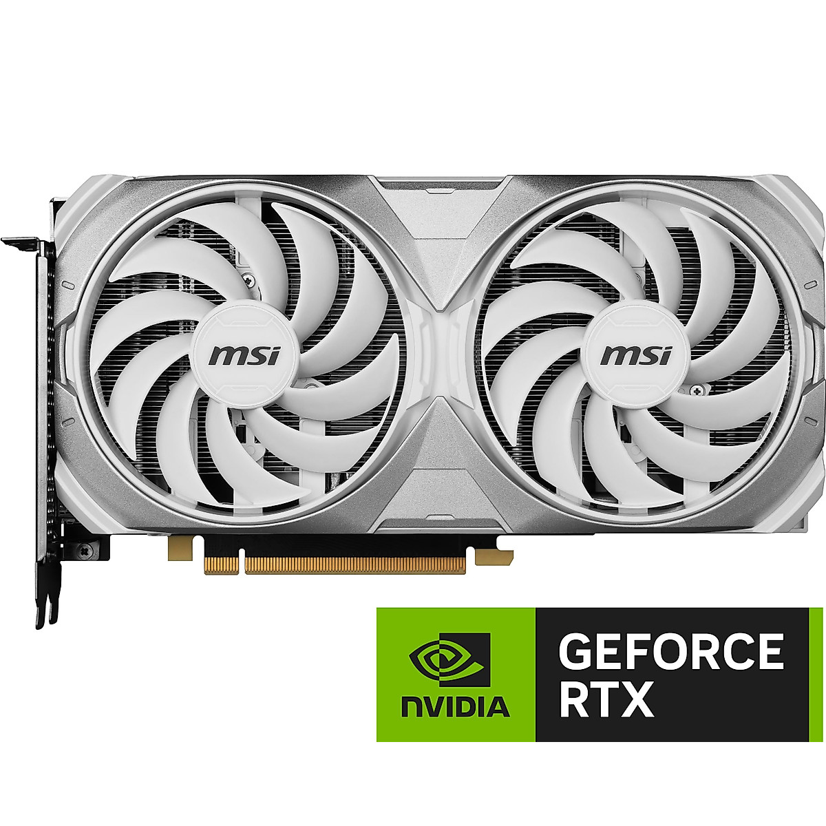 MSI Gaming GeForce RTX 4070 12GB GDRR6X Extreme Clock: 2520 MHz 192-Bit HDMI/DP Nvlink TORX Fan 4.0 Ada Lovelace Architecture Graphics Card (RTX 4070 VENTUS 2X WHITE 12G OC)