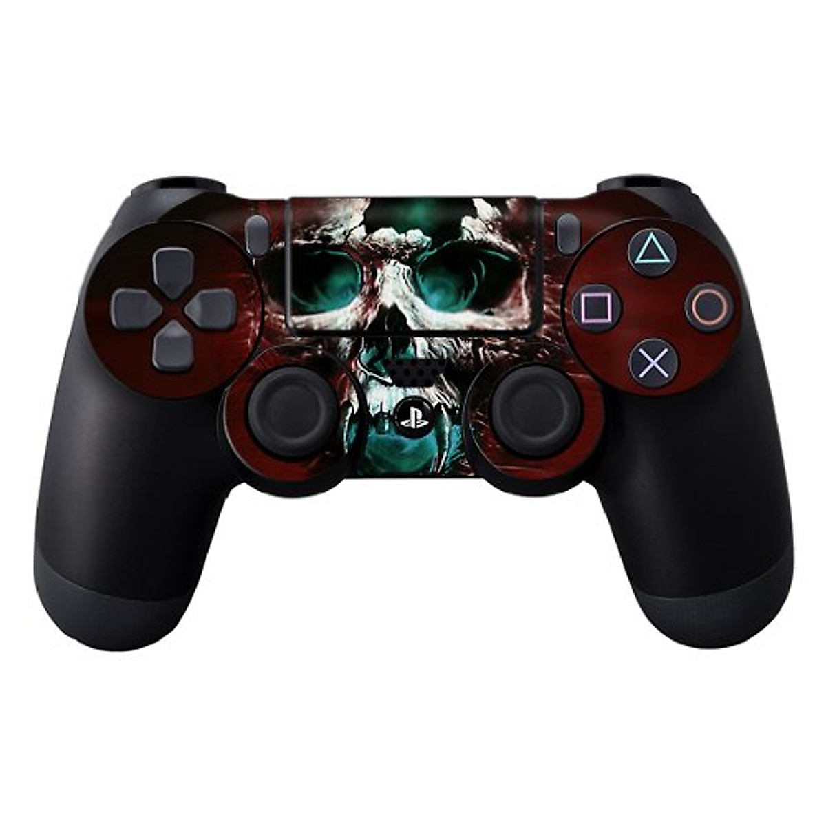 MightySkins Skin for Sony PS4 Controller - Wicked Skull | Protective, Durable, and Unique Vinyl Decal wrap Cover | Easy to Apply, Remove, and Change Styles | Made in The USA