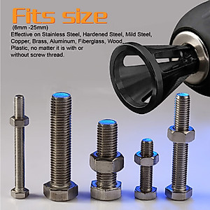 Taigoehua 2 Pack Deburring External Chamfering Tool Triangle Shank High Speed Stainless Steel Burr Removal Bit (Black)