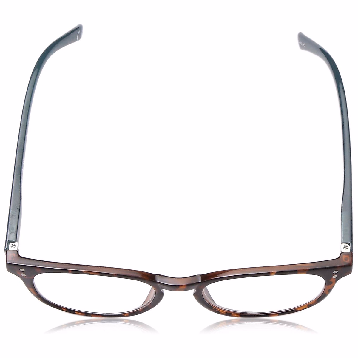 Foster Grant Women's Elodie Round Reading Glasses, Tortoise/Transparent, 59 mm + 3.25