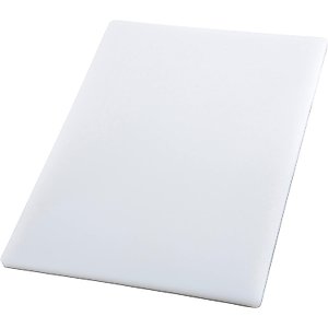 Soro Essentials – 18” x 24” x 3/4” Plastic White Color Cutting Board- Color Coded Chopping Board Cutting Board for Kitchen Meat Vegetables Dishwasher Safe Non-Slip Surface