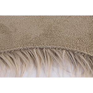 Nouvelle Legende® Faux Fur Sheepskin Premium Rug Single (23 in. X 40 in.) Tan