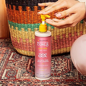 Alaffia Hair Care, Beautiful Curls Curl Defining Cream Shampoo, Coily to Curly Hair Products, Natural Shampoo, No Sulfates with Shea Butter, Essential Oils, Comfrey, Arnica 12 Fl Oz