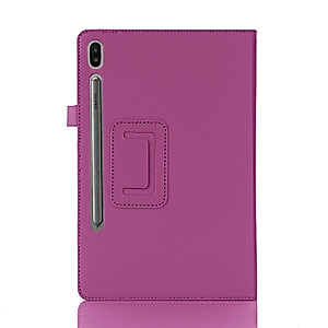 elitegadget PU Leather Case for Samsung Galaxy Tab S9 FE 10.9" SM-X510/X516/X518 / Galaxy Tab S9 11" SM-X710/X716/X718 - Lightweight Folio Folding Stand Cover Case (Purple)