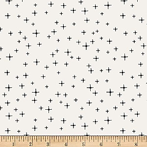 Art Gallery Fabrics Art Gallery Raise The Volume Twinkling Tune Fabric, White