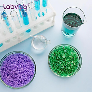 Labvida 6pcs 300ml Upgrated Thick Glass Beakers, Griffin Low Form Beaker Set with Double Scale, 3.3 Boro,LVA021