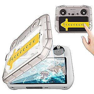 CYNOVA DJI Mini 3 Pro Screen Protector with Auto Alignment Kit for DJI RC Remote Controller, Ultra HD 9H Hardness Anti-Scratch Tempered Glass DJI RC Pro Accessories for DJI Mini 3 Pro (2-Pack)