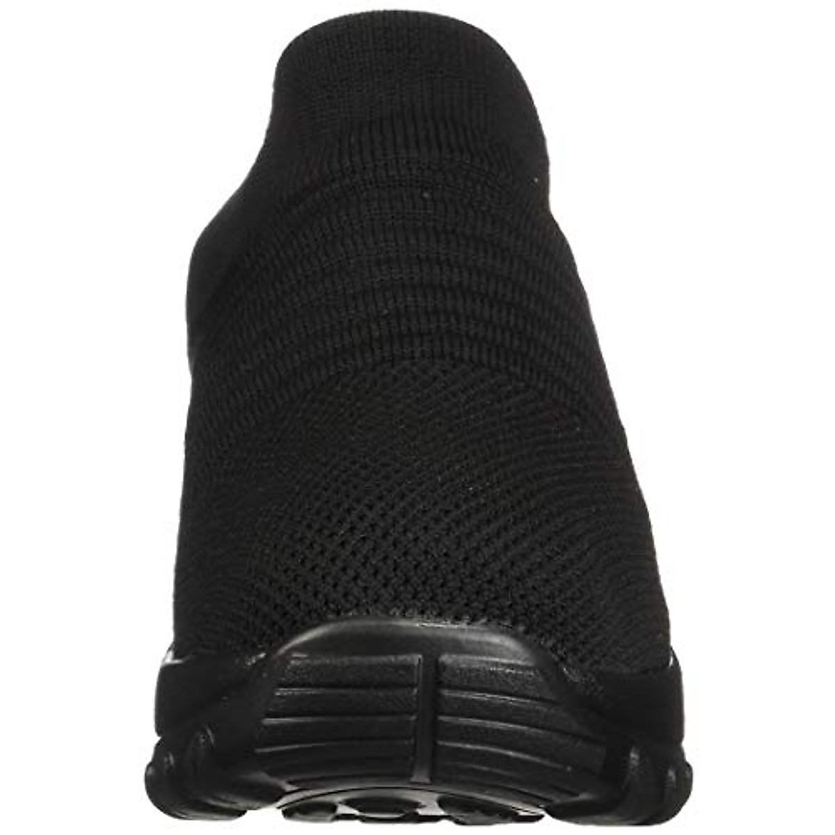 Women's Walking Shoes Sock Sneakers - Mesh Slip On Air Cushion Lady Girls Modern Jazz Dance Easy Shoes Platform Loafers Pure Black,8