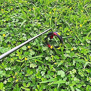 DQITJ 2 Pack Portable Mini Snake Hook, Collapsible Stainless Steel Snake Tongs, Retractable Snake Catching Tool (26 inch, Silver and Black)