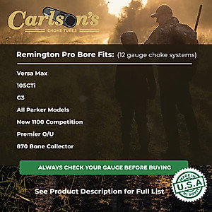 Carlsons Choke Tubes 12 Gauge for Remington Pro Bore [ Improved Modified | 0.710 Diameter ] Blued Steel | White Wing Dove Choke Tube | Made in USA