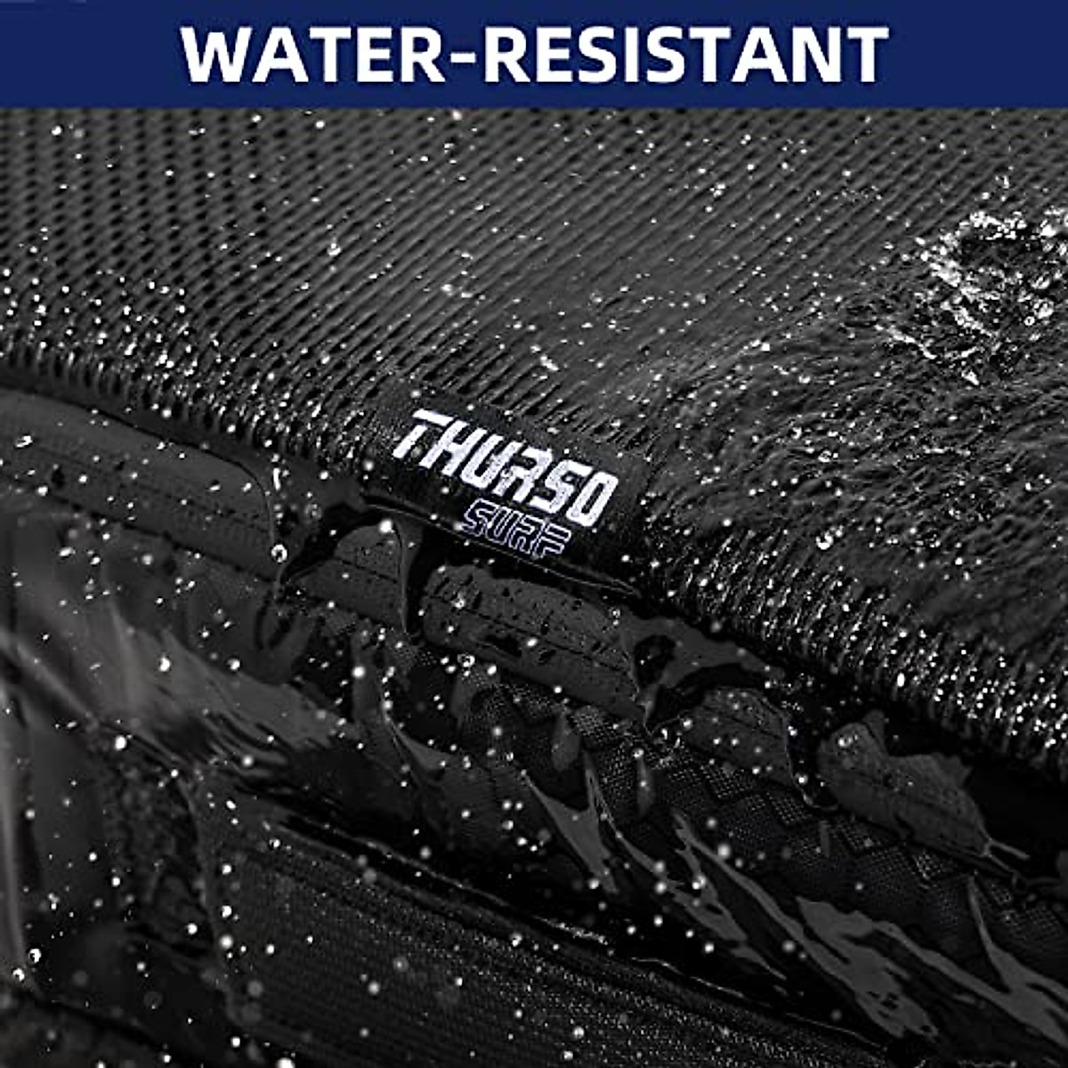 THURSO SURF Paddle Board Accessories Cooler Deck Bag for SUP Kayak Cooler Mesh Top Pocket Insulated Paddle Board Cooler Water-Resistant Portable Paddleboard Cooler Bag SUP Accessories 10 Can Carbon