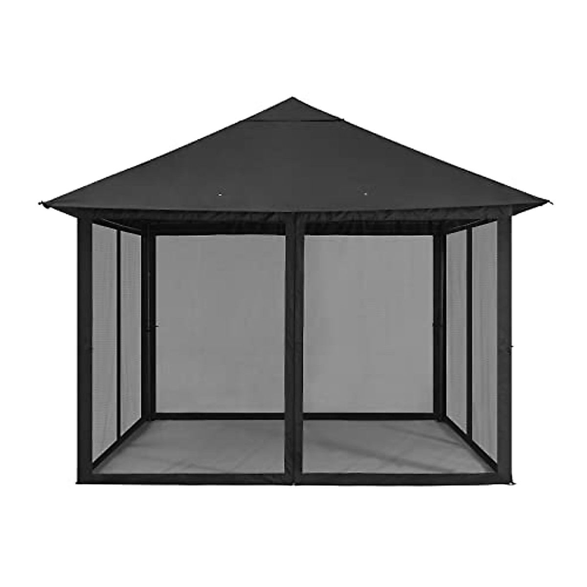 MASTERCANOPY 10x10FT Outdoor Patio Gazebo Canopy with Mosquito Netting for Lawn,Garden,Backyard and Deck(Dark Gary)