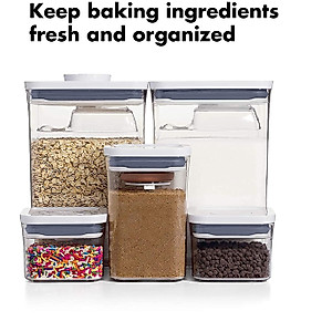 OXO Good Grips 8-Piece POP Container Baking Set with 5 Labels