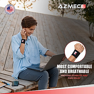 Carpal Tunnel Splint Brace, Support for Arthritis and Tendonitis Pain Relief - Wrist Compression Strap, Fits Left or Right Hand, Adjustable One Size, Good for day-to-day activities and sports. (Black)