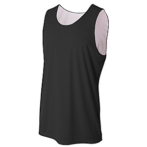 A4 Mens Reversible Jump Jersey, Large, Black/White