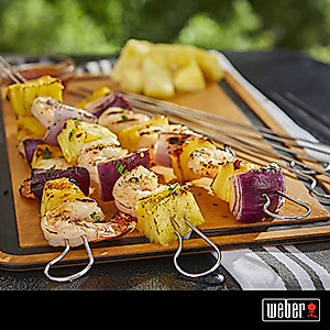 Weber 6320 Grilling Skewers Set, Black/Silver