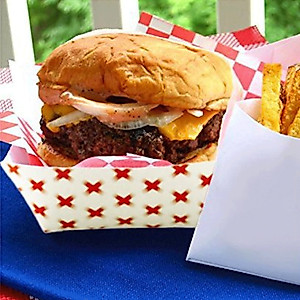 Adorox 50 Count Paper Food Tray, 2.5-Pound(Standard 4"x 6"