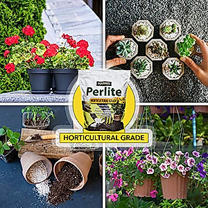 Harris Premium Horticultural Perlite for Plants and Gardening, 8qt to Promote Root Growth and Soil Health