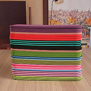 BESPORTBLE 6pcs Yoga Knee Pad Yoga Pilates Floor Exercise Knee Mat Non Slip Fitness Practice Knee Elbow Cushion Yoga Supplies for Women Men (Random Color) (39 x 21 x 0.6cm)