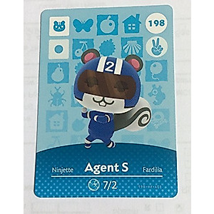 Nintendo Animal Crossing Happy Home Designer Amiibo Card Agent S 198/200 USA Version by Nintendo