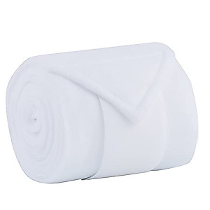 Y.J TAILS Horse Polo Wraps Soft Fleece Polo Wraps Equestrian Leg Bandage Wrap Set of 4 Packs (White)