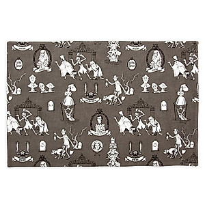 Disney The Haunted Mansion Wallpaper Placemat - Characters Gray