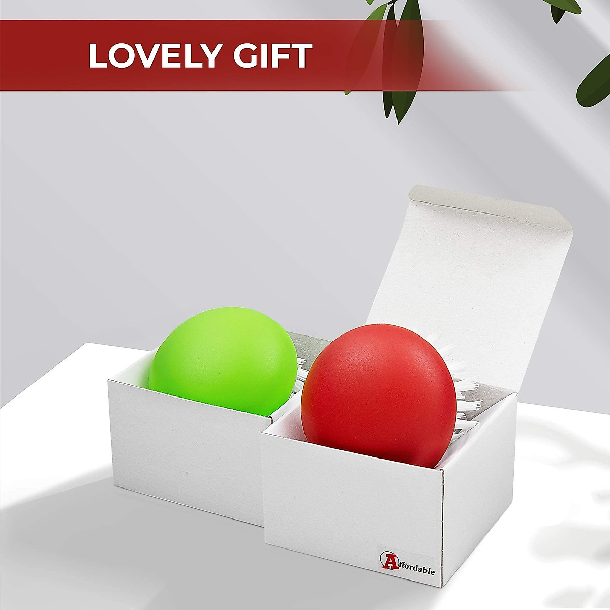 Vegetable Brush Scrubber for Food – 2Pcs Set Fruit and Veggie Brush – Silicone Top and Ultra-Strong Bristles Potato Scrubber – Palm Held Ergonomic Design – Easy to Clean – Red and Green