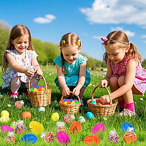 12 Pack Easter Eggs Filled with LED Stress Balls Fidget Toys, Easter Eggs Fillers Light Up Squishies Squeeze Ball Sensory Toys Easter Hunts Party Favors Easter Basket Stuffers for Kids Boys Girls