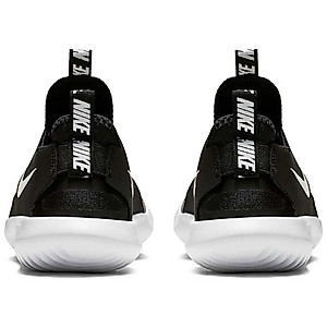 Nike Flex Runner (Big Kid) Black/White 6 Big Kid M