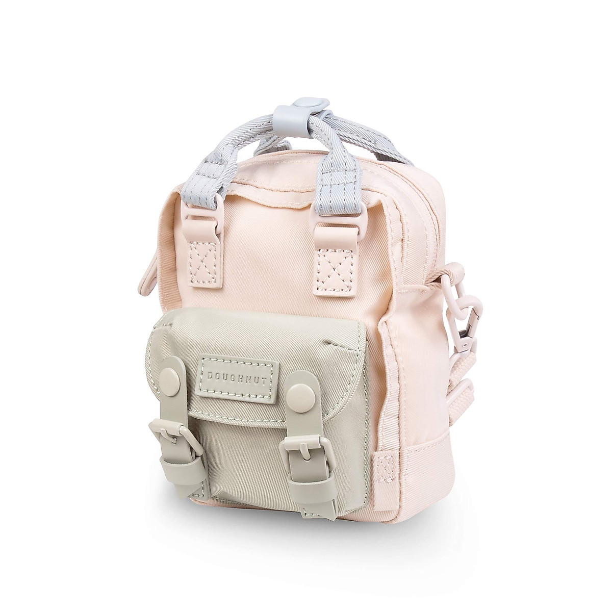 Doughnut Macaroon Tiny Nature Pale series 1L Women Girl Casual Crossbody Cell Phone Bag Purse Handbag (Hazy x Lichen)