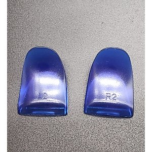 1 Pairs L2 R2 Trigger Extenders Buttons for Playstation 4 PS4 PS4 Slim Pro Controller Clear Blue
