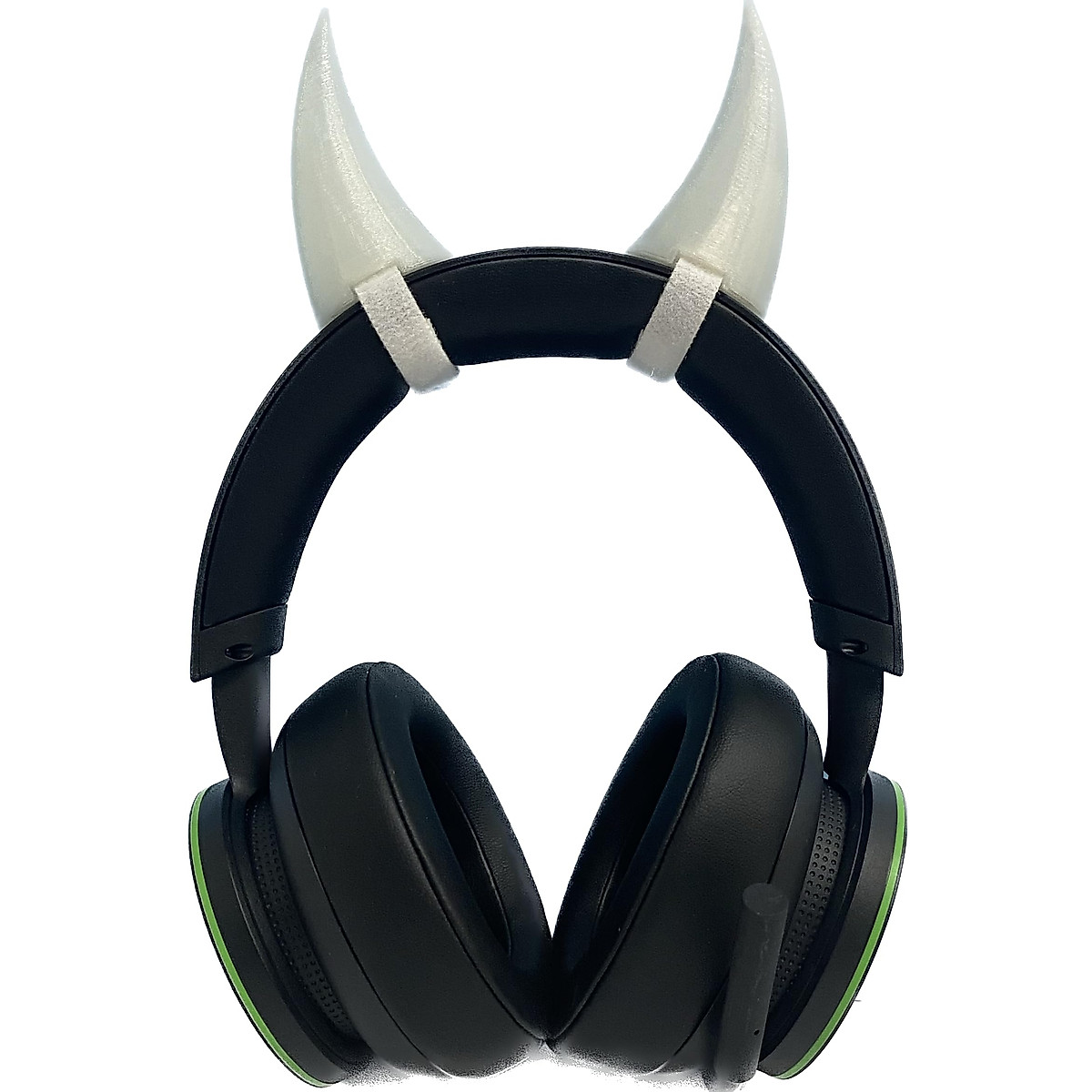 2x demon horns for Headset/Cosplay - Made In USA -16 Colors Combos (Glow N Dark)