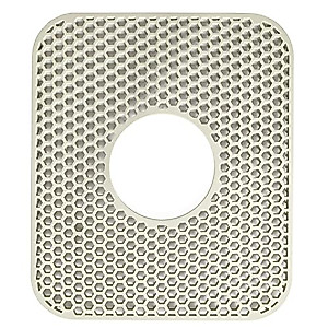 Silicone Sink Mat Protector for Kitchen Sink (Middle hole)