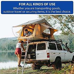 Senzkon Lashing Strap Tie Down Straps 4 Pack 118'' x 0.98'' Load Capacity 350lbs, Quick-Adjust Heavy Duty Tensioning Belts for Securing Goods or Luggage on Trucks,Kayaks,Motorbikes (118''- 4Pack)