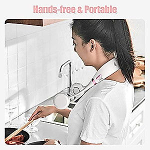 NORMIA RITA 2023 Neck Cooling Fan with AC Cooling System 360° Free Rotation Personal Fan 4000mAh Rechargable Portable Wearable Air Conditioner Fan for Sports Outdoor Working