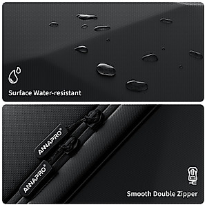 annapro Carrying Case for Meta Quest 3/Quest 2/Vision Pro/Pico 4, Hard Travel Case Compatible with Kiwi Design/BOBOVR Elite Battery Strap and Controllers Accessories, Crossbody Shoulder Backpack