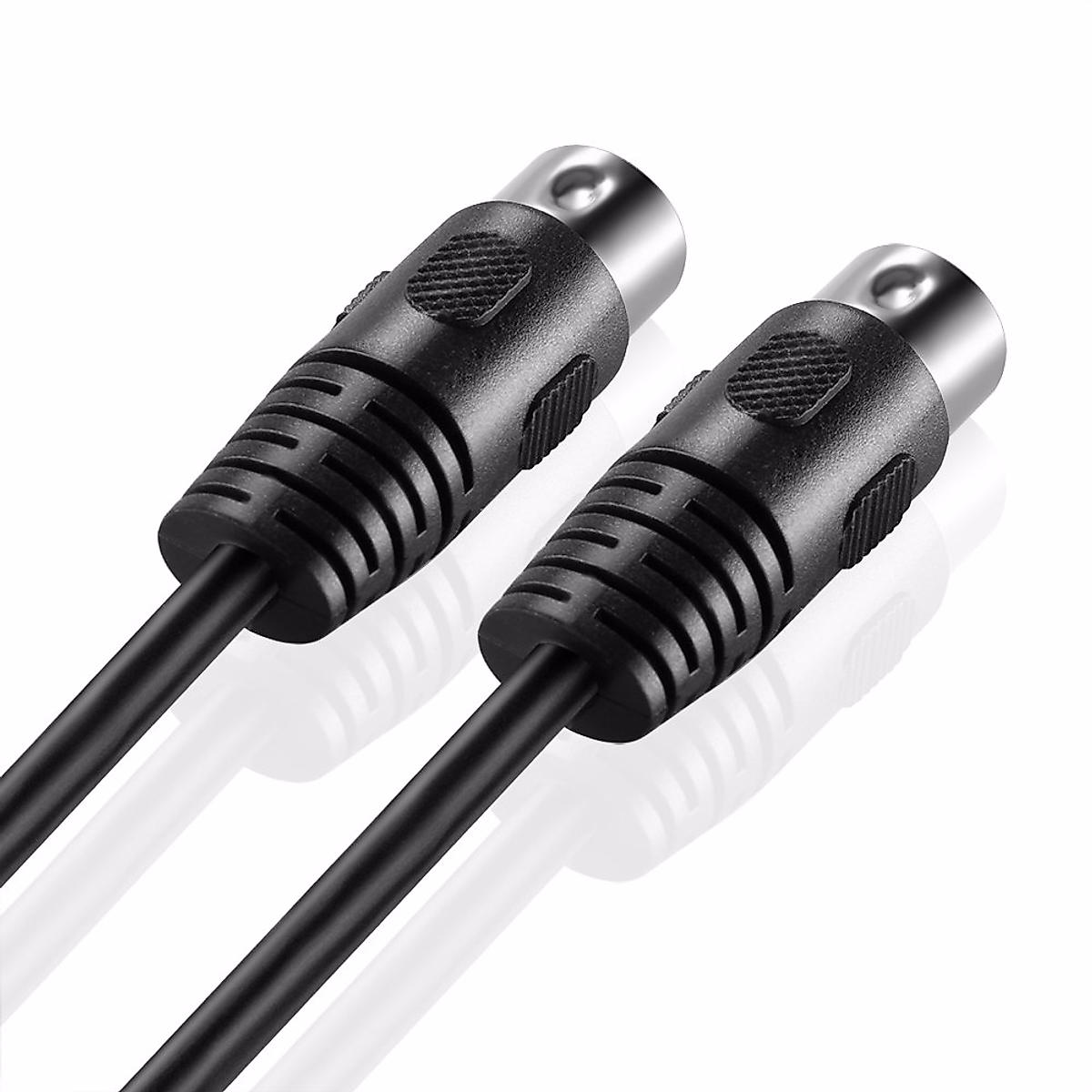 TNP MIDI Cable (1FT) - 5 Pin DIN Male Audio MIDI to MIDI Connector Interface Jack Plug Wire Cord