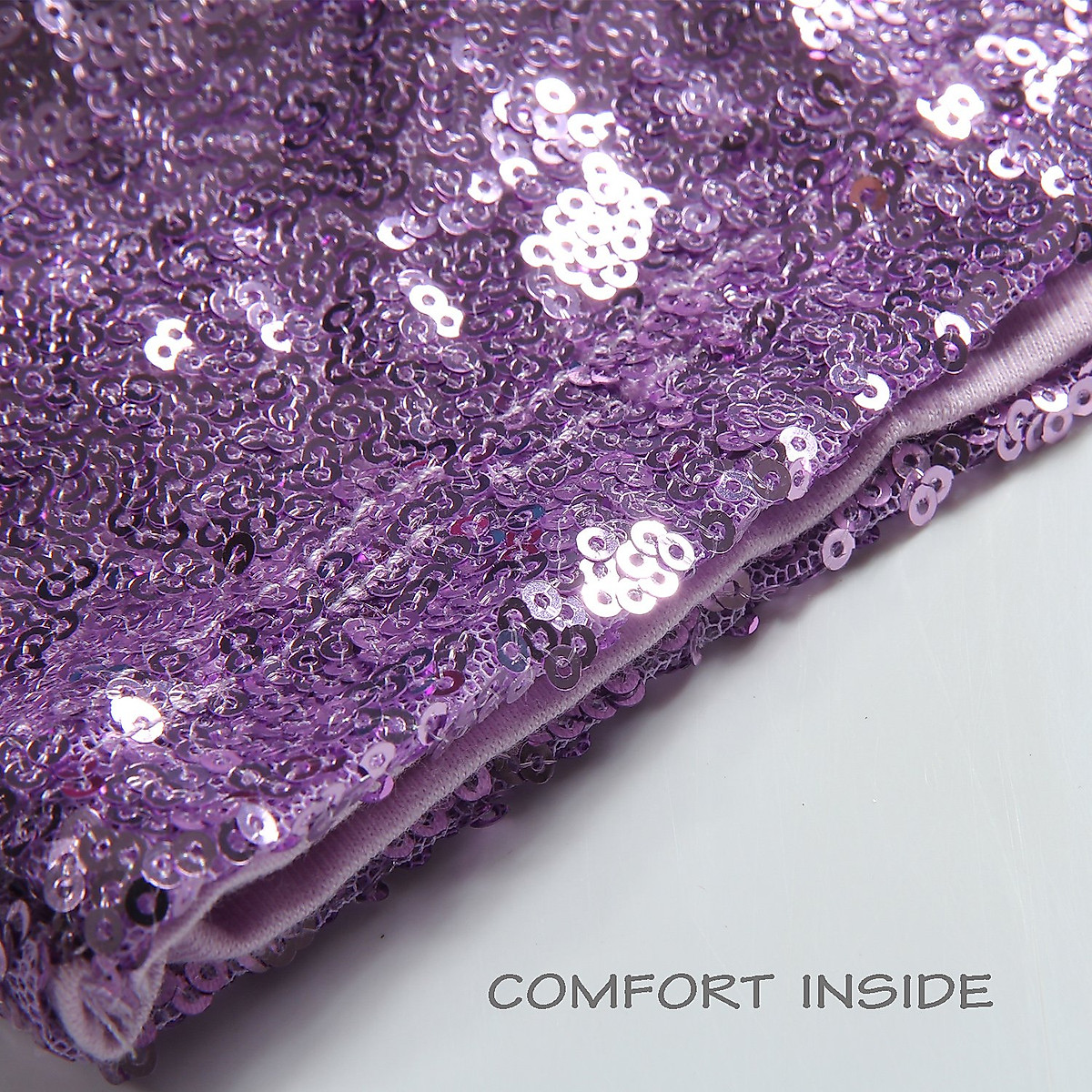 Cilucu Baby Girls Shorts Toddler Sequin Shorts Sparkles on Both Sides Purple 3T