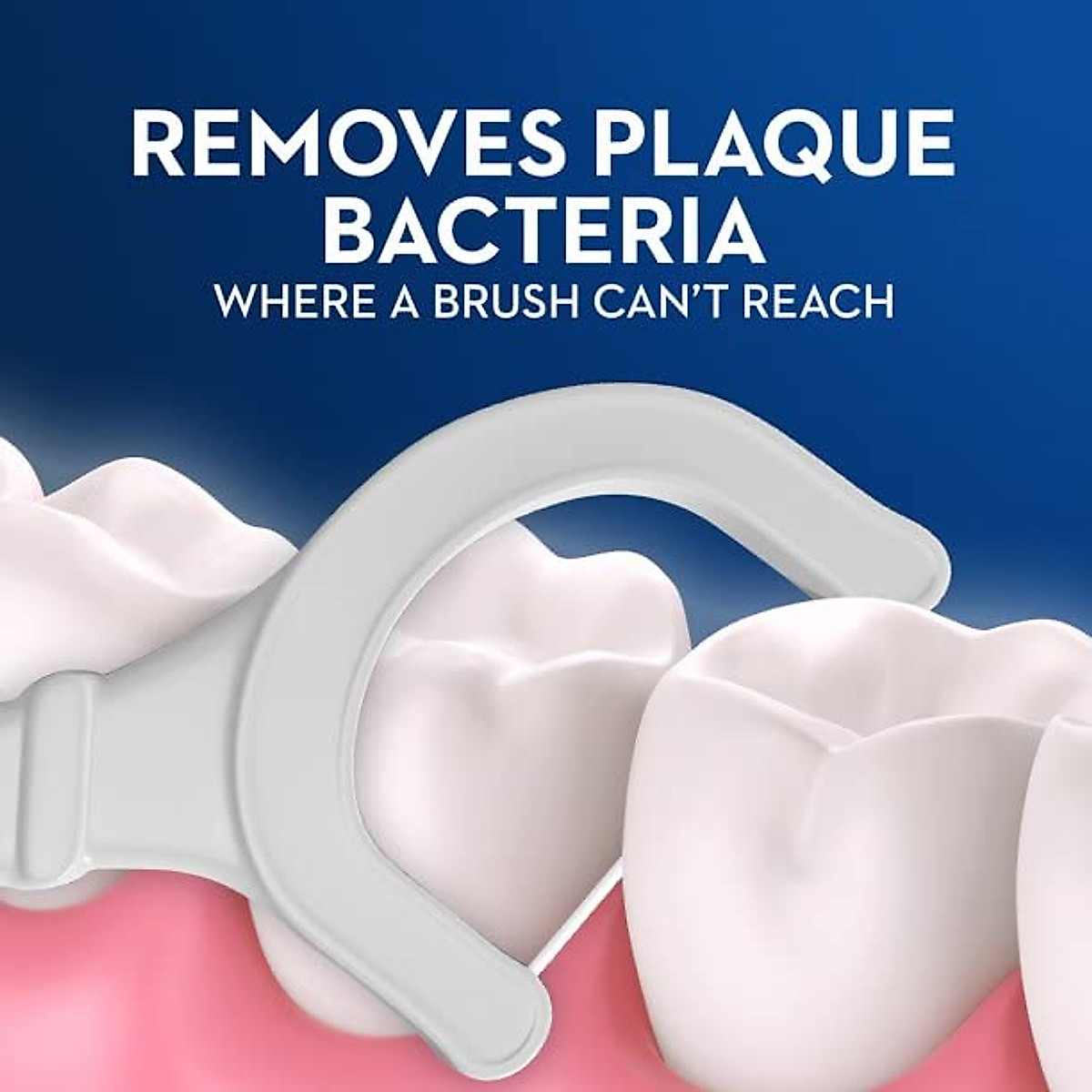 Oral-B Glide Bacteria Guard Dental Floss Picks, Mint, 75 Picks (Pack of 4)