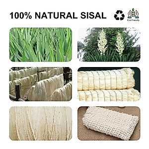 Soap Bag, Natural Sisal Soap Saver Bag Pouch Mesh Net Waste Plastic-Free Exfoliating Foaming and Drying Soap Holder for Shower (4 Pack)