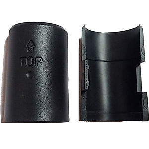 24 Pieces(12 Pairs) Wire Shelving Shelf Lock Clips for 1" Post- Shelving Sleeves Replacements for Wire Shelving System, Black